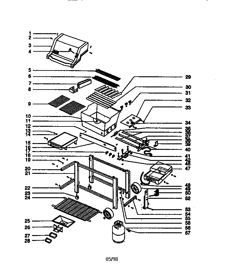 WEBER PLATINUM II 3200LP OUTDOOR GRILL Parts | Model PLATINUMII3200LP ...