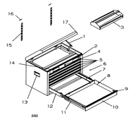 CRAFTSMAN TOOL BOX Parts Model 706598960 Sears PartsDirect