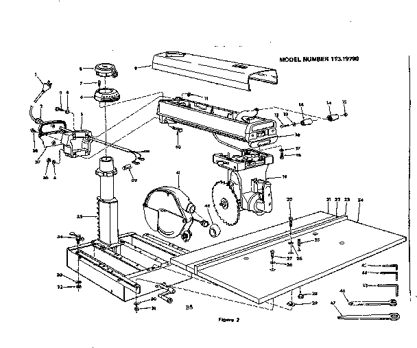 Page - 28 Official Craftsman 11319790 radial arm saw parts | Sears ...