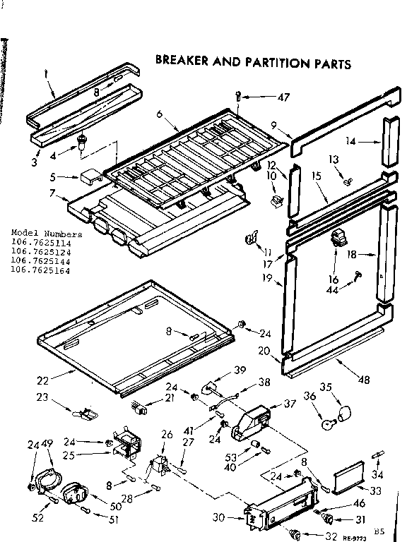 Page - 27 Official Kenmore 1067625124 refrigerator parts | Sears ...