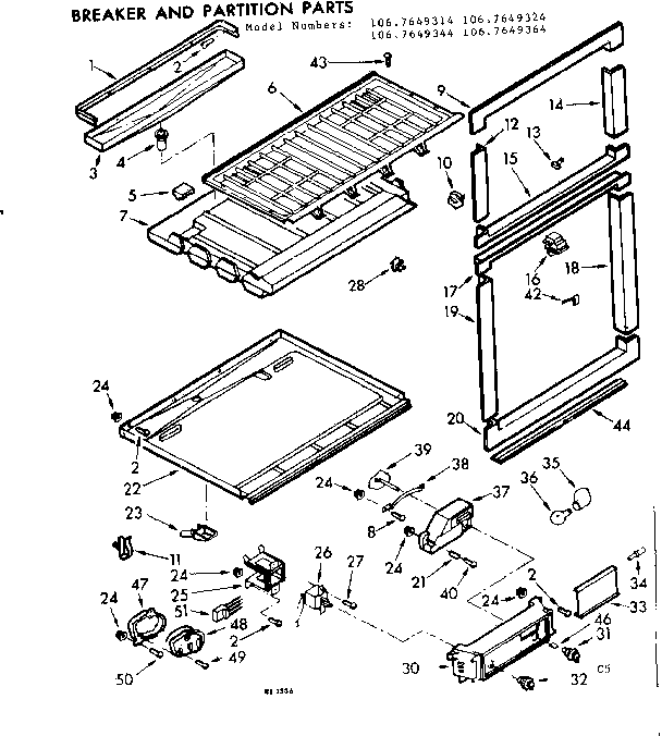 Page - 31 Official Kenmore 1067649314 refrigerator parts | Sears ...