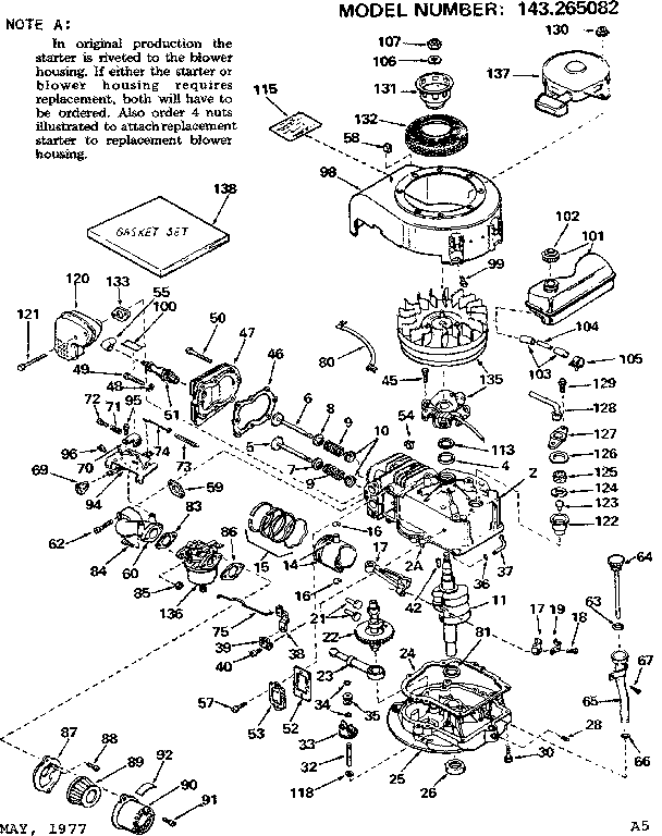 Page - 11 Official Craftsman 143265082 lawn & garden engine parts ...