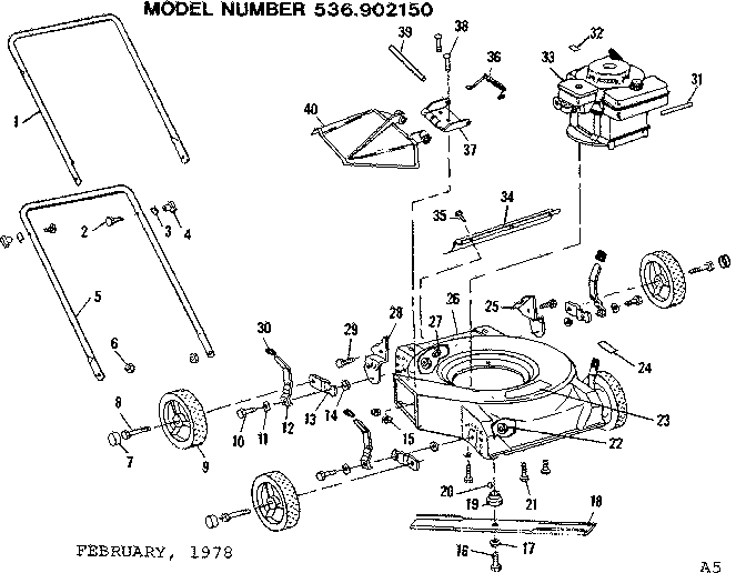 Page - 14 Official Craftsman 536902150 lawn mower parts | Sears PartsDirect