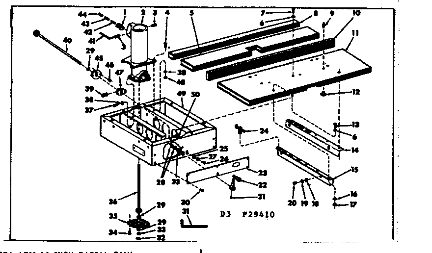 Page - 34 Official Craftsman 11329410 radial arm saw parts | Sears ...