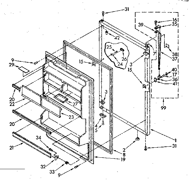 Page - 28 Official Kenmore 1068378731 refrigerator parts | Sears ...