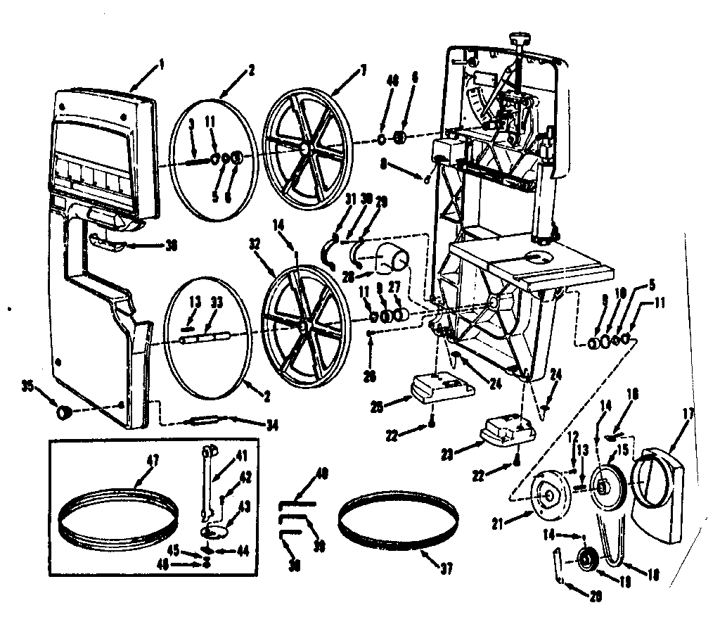 Craftsman band saw parts store
