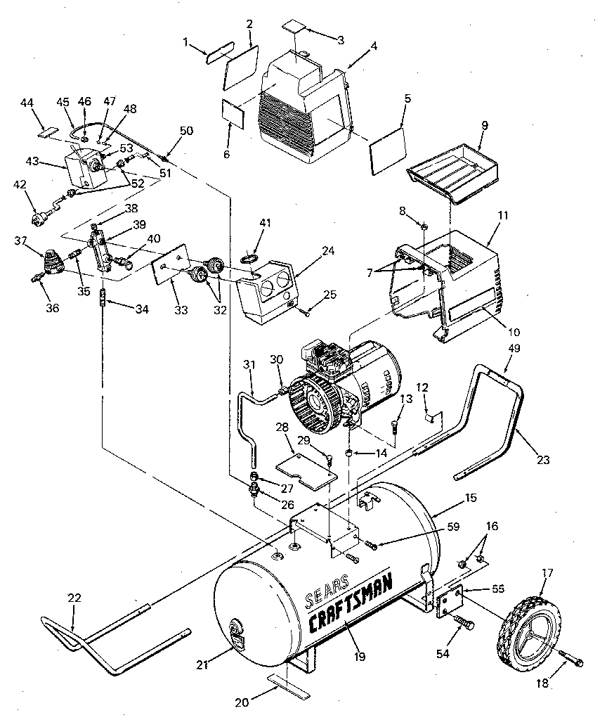 Page - 11 Official Craftsman 919153230 air compressor parts | Sears ...