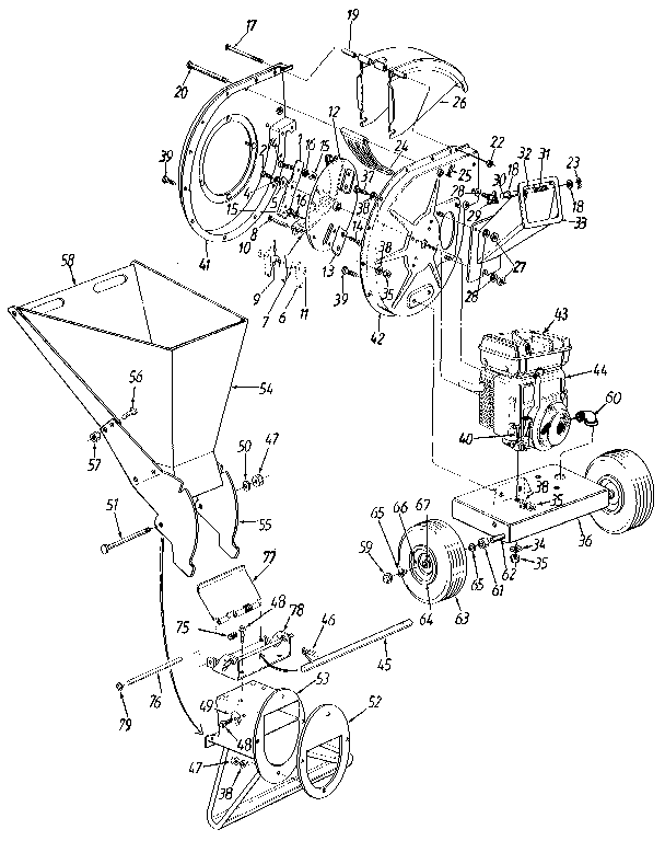 Official Craftsman 247795950 chipper/shredder parts | Sears PartsDirect