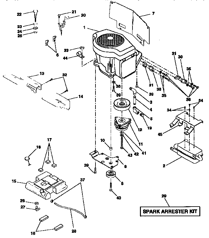 Official Craftsman 917257711 front-engine lawn tractor parts | Sears ...