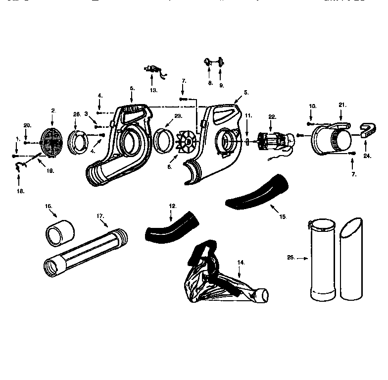 Page - 20 Official Craftsman 358798380 electric leaf blower parts ...