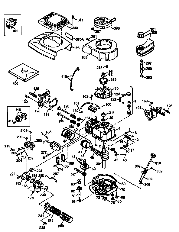 Page - 40 Official Craftsman 143976002 lawn & garden engine parts ...