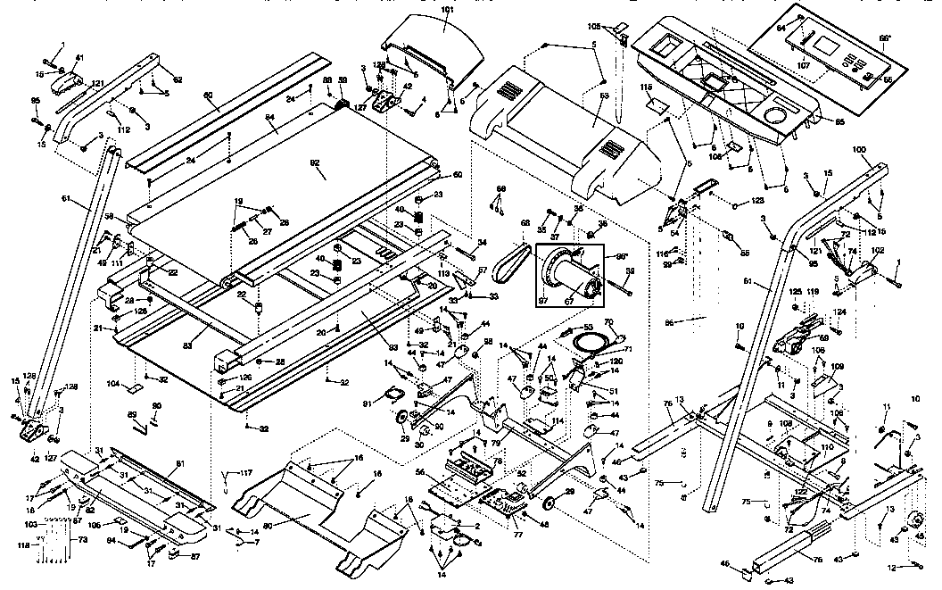 Page - 14 Official Proform 831297660 treadmill parts | Sears PartsDirect