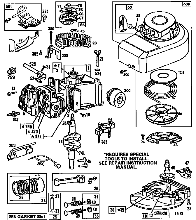 Briggs & Stratton 95902-3185-01 lawn & garden engine Parts | Diagrams ...