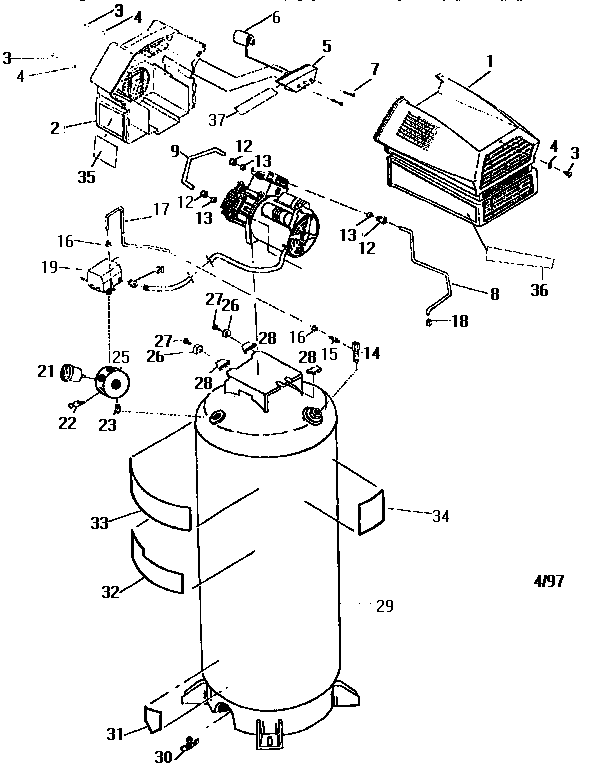Official Craftsman 919166600 air compressor parts | Sears PartsDirect