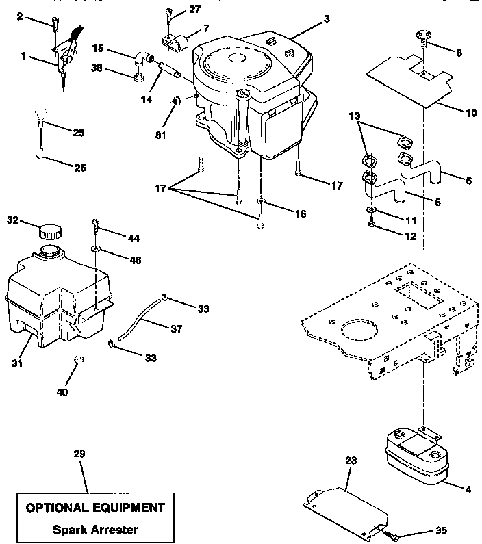 Page - 40 Weed Eater HD3Q4E9A front-engine lawn tractor Parts ...