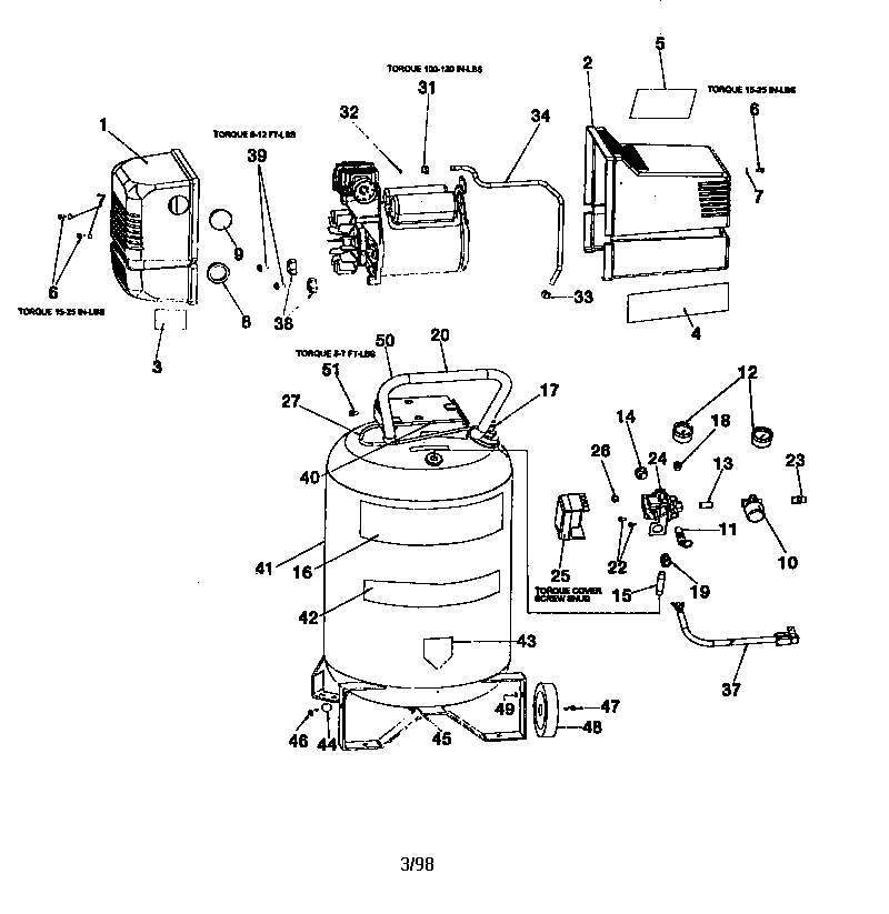 Page - 7 Official Craftsman 919165010 air compressor parts | Sears ...