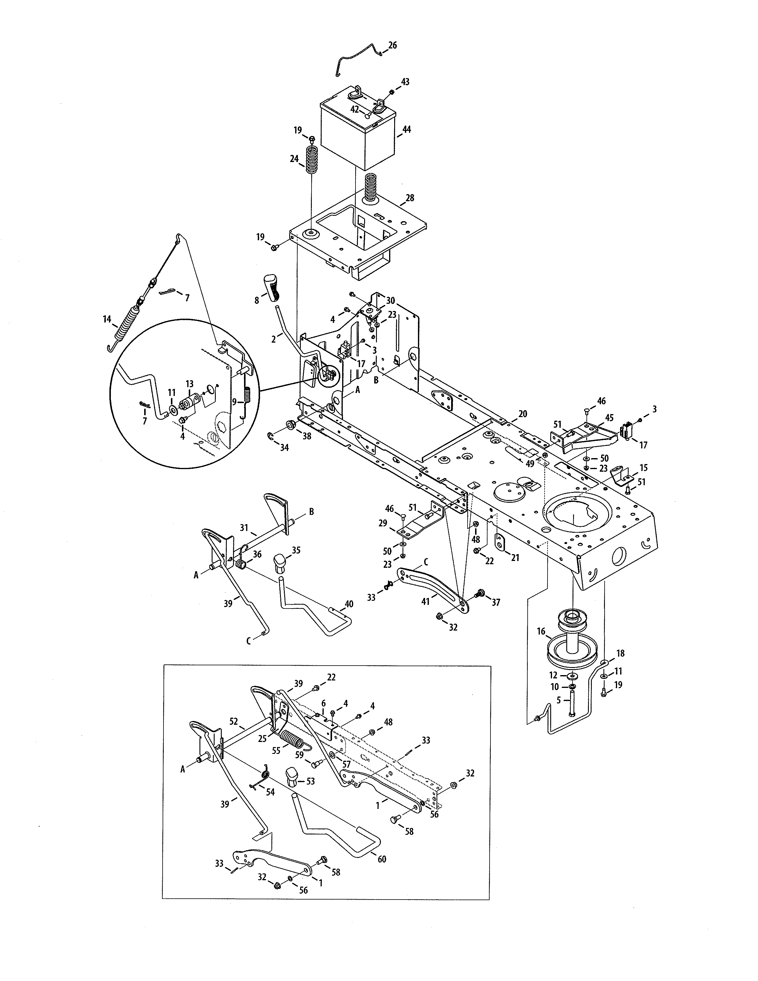 Official MTD 13A1762F029 front-engine lawn tractor parts | Sears ...