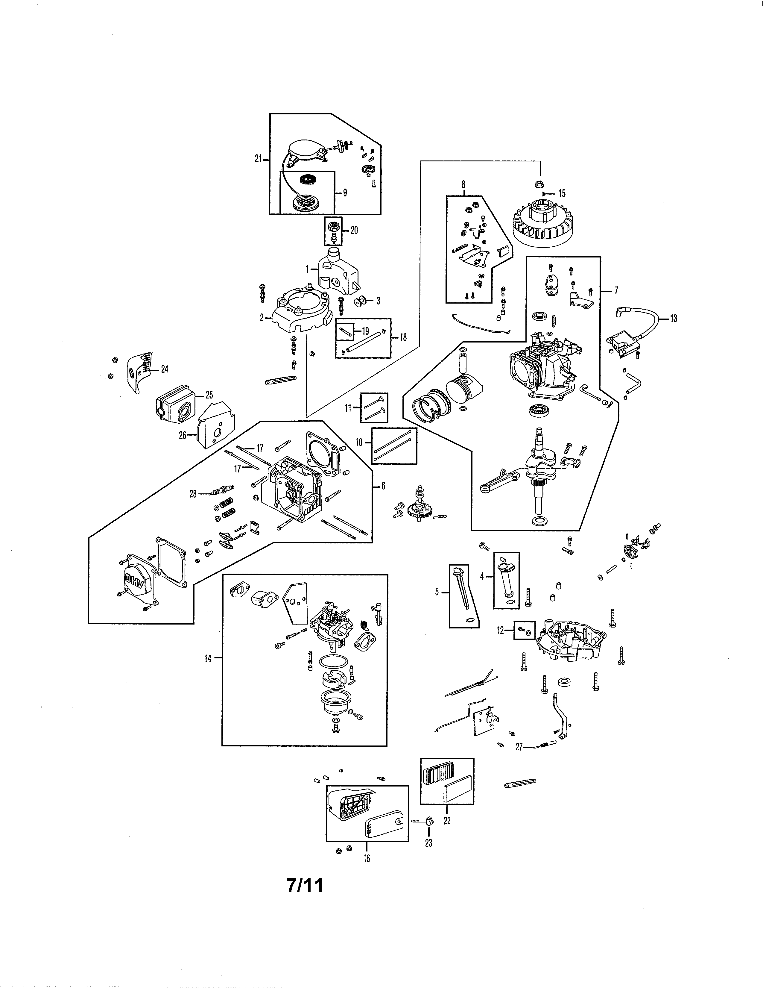 Official MTD 1P65 lawn & garden engine parts | Sears PartsDirect