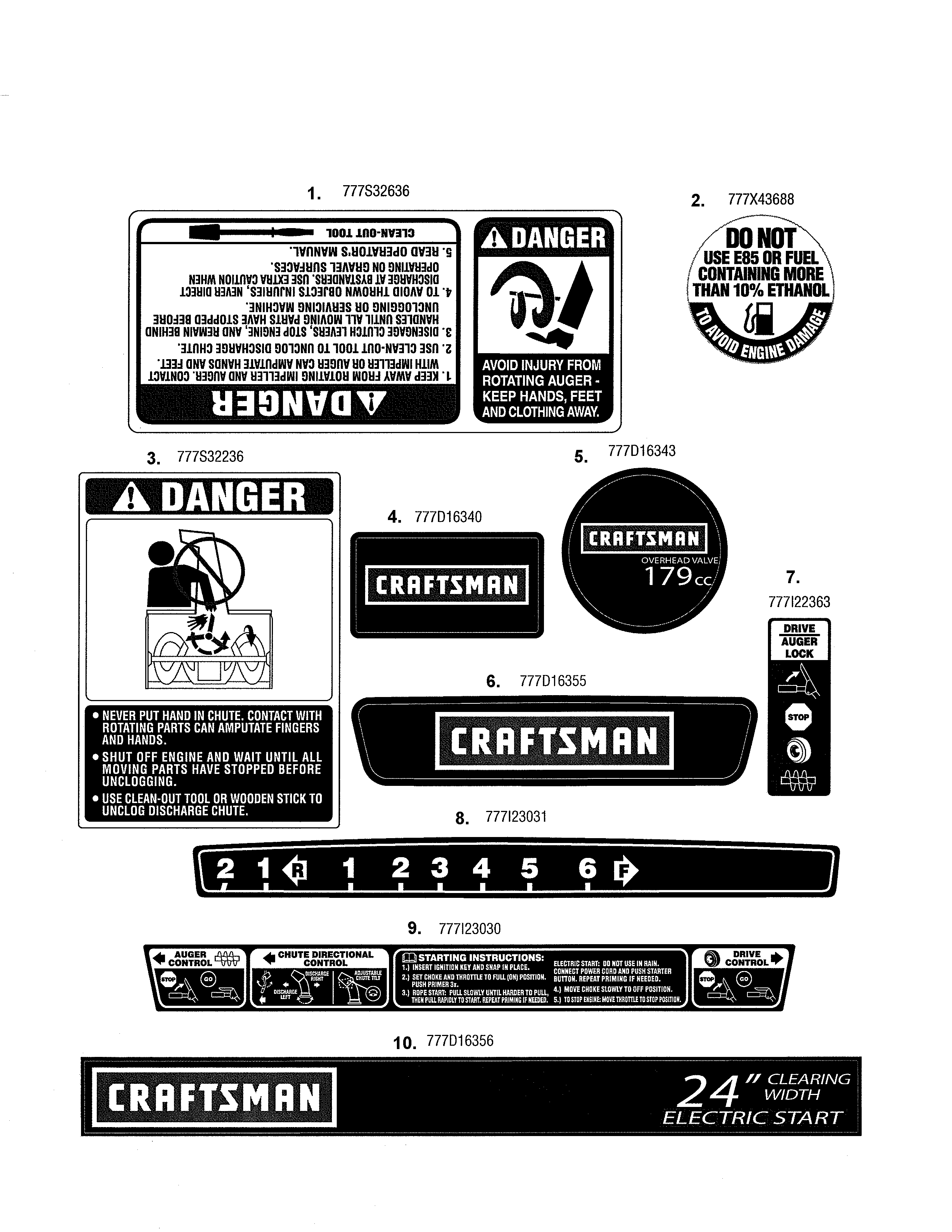 Official Craftsman 247889571 gas snowblower parts | Sears PartsDirect