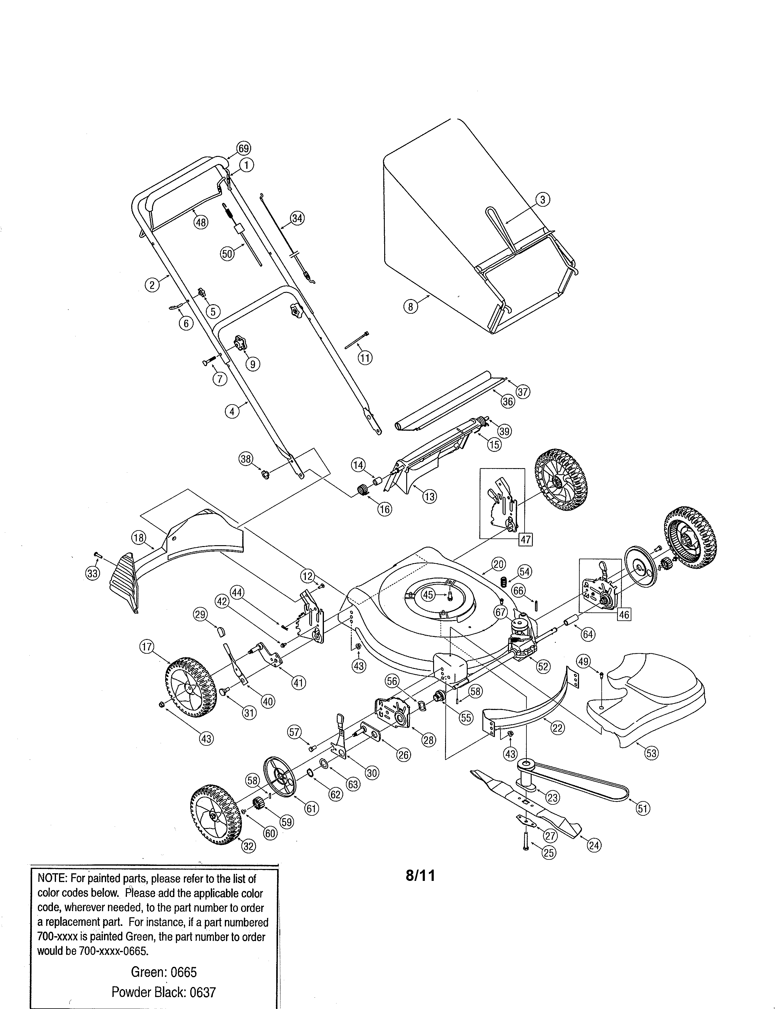 Page - 12 Official Yard-Man 12A-449C755 gas lawn mower parts | Sears ...