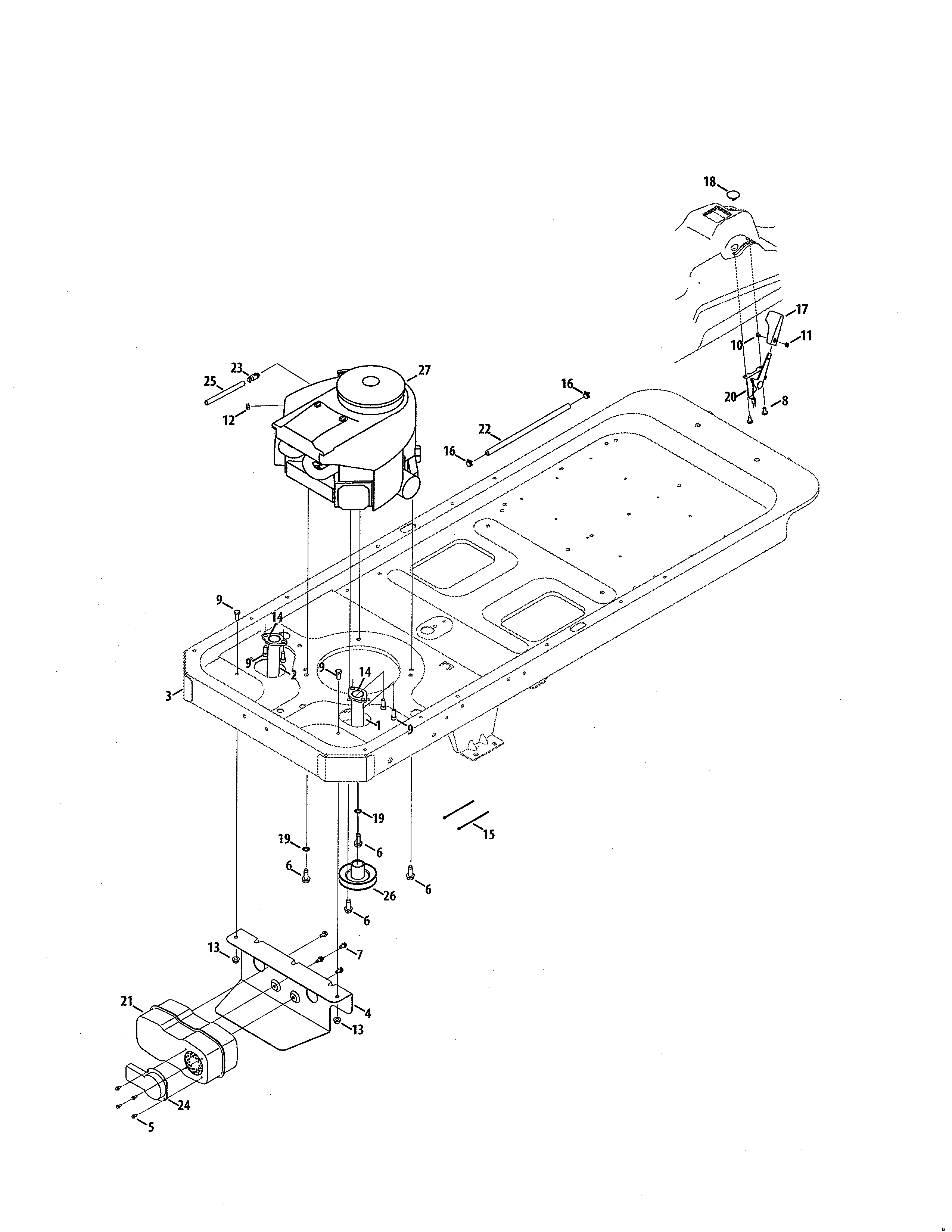 Official Craftsman 247250010 riding mowers & tractors parts | Sears ...