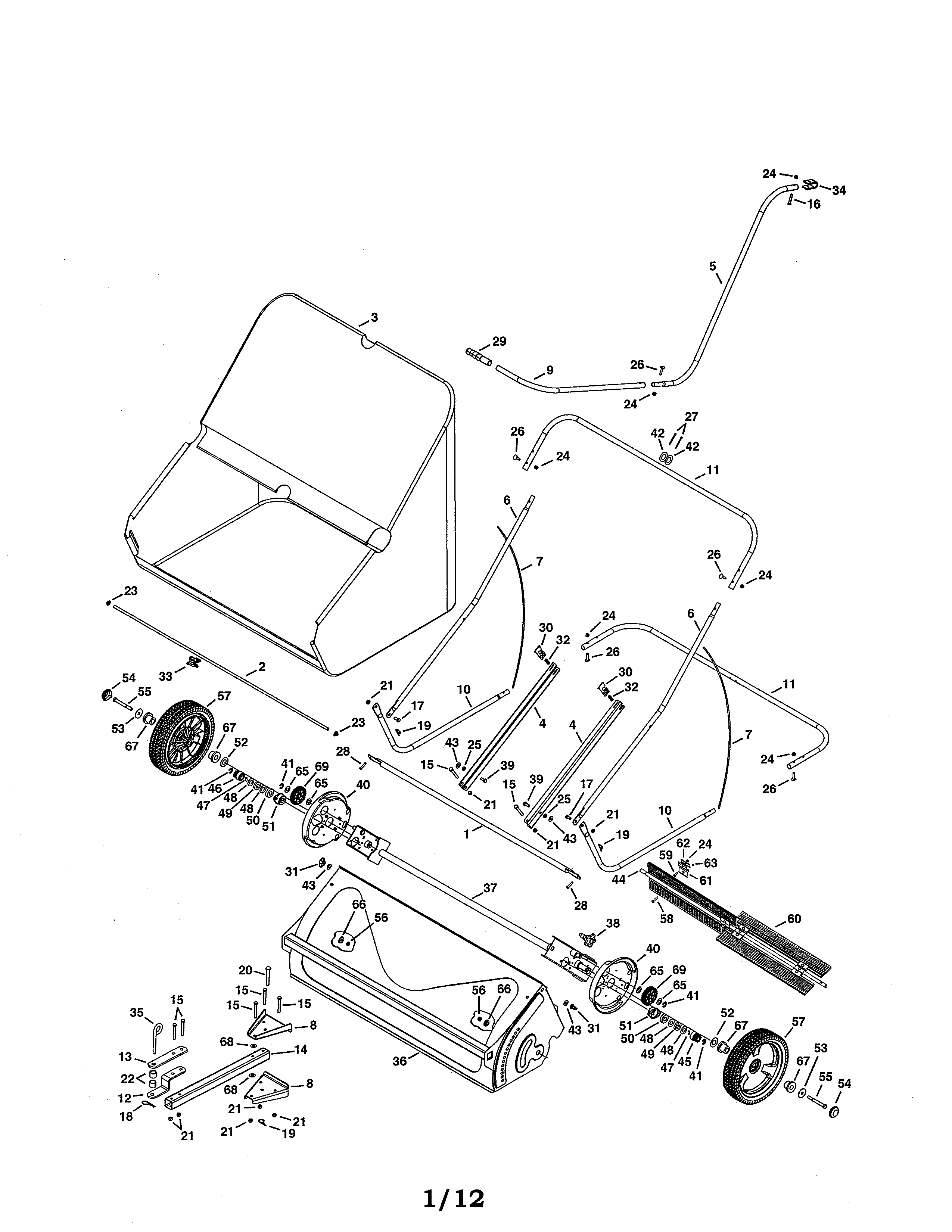 Official Craftsman 48624029 lawn sweeper parts | Sears PartsDirect
