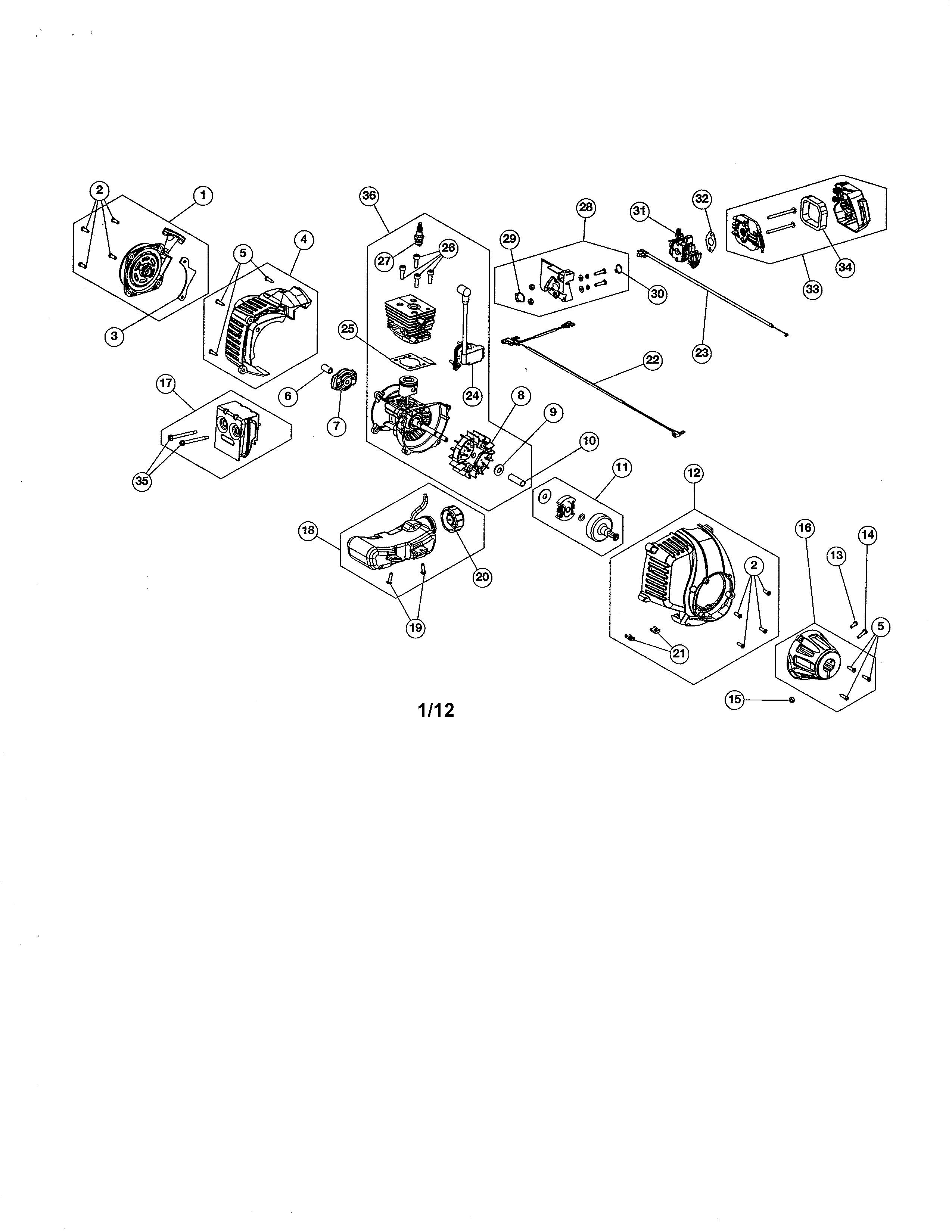 Page - 16 Official MTD 41ADZ24C799 gas line trimmer parts | Sears ...