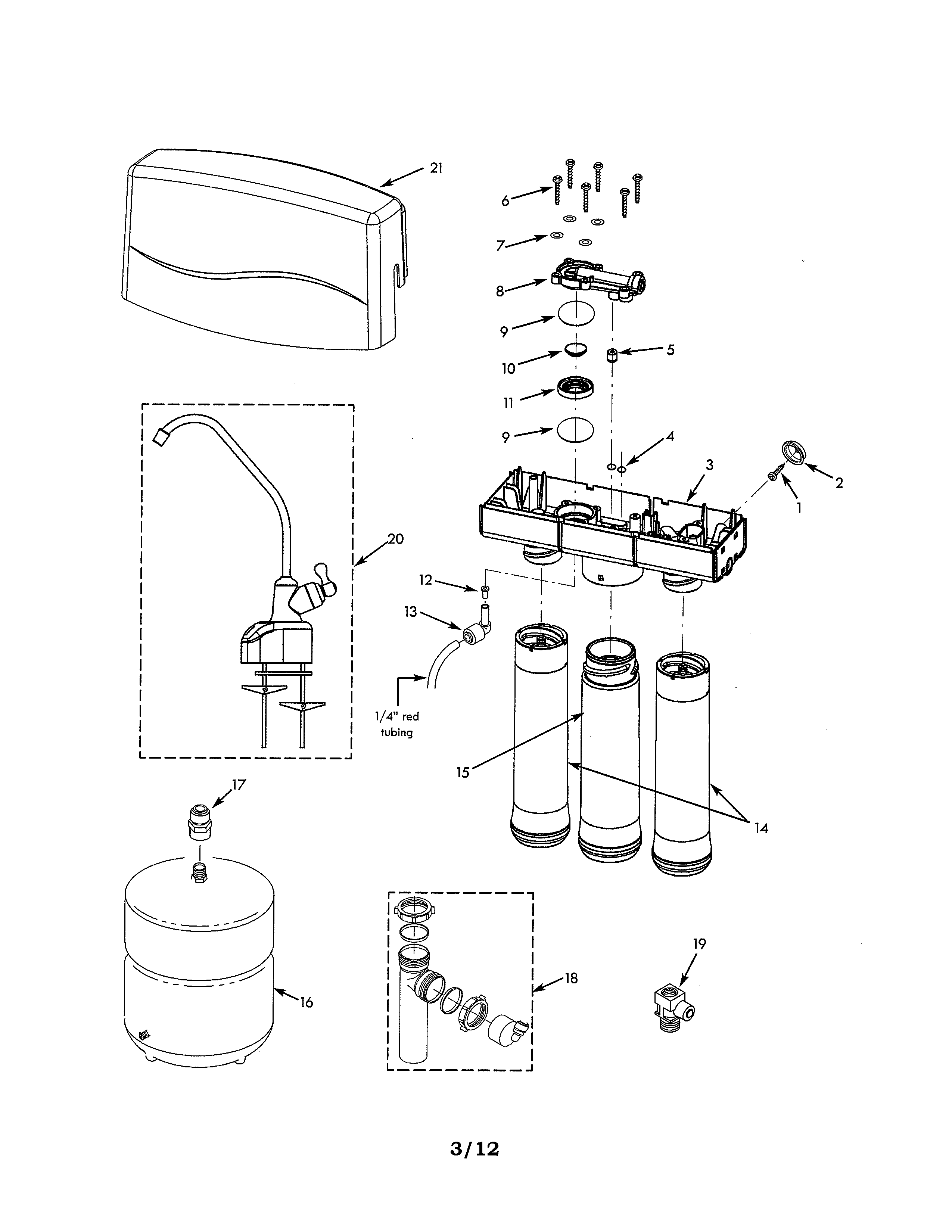 Official Kenmore 625381560 reverse osmosis system parts | Sears PartsDirect