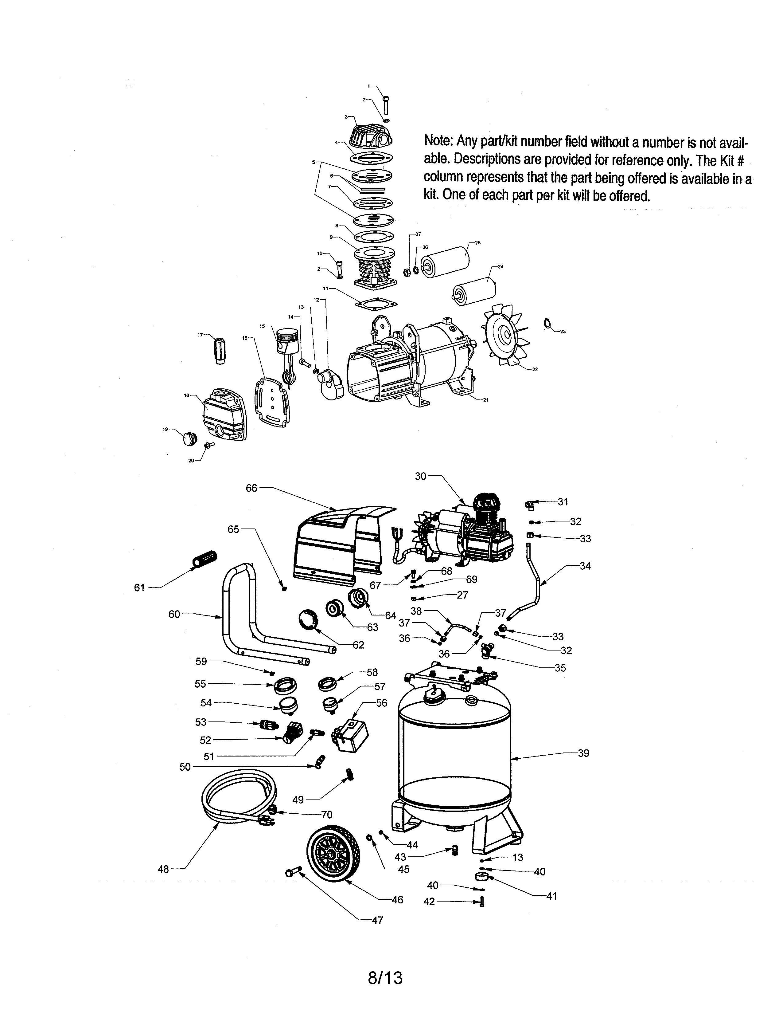 Official Craftsman 921169230 air compressor parts | Sears PartsDirect
