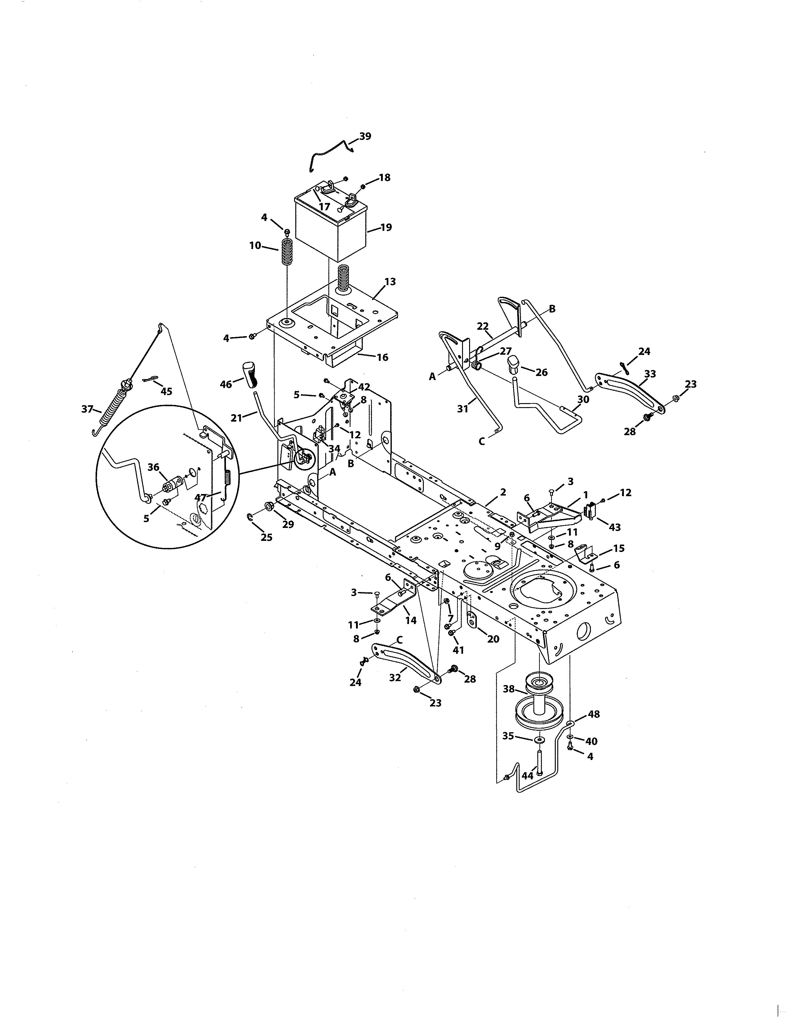 MTD 13A2775S000 front-engine lawn tractor Parts | Diagrams, Manuals ...