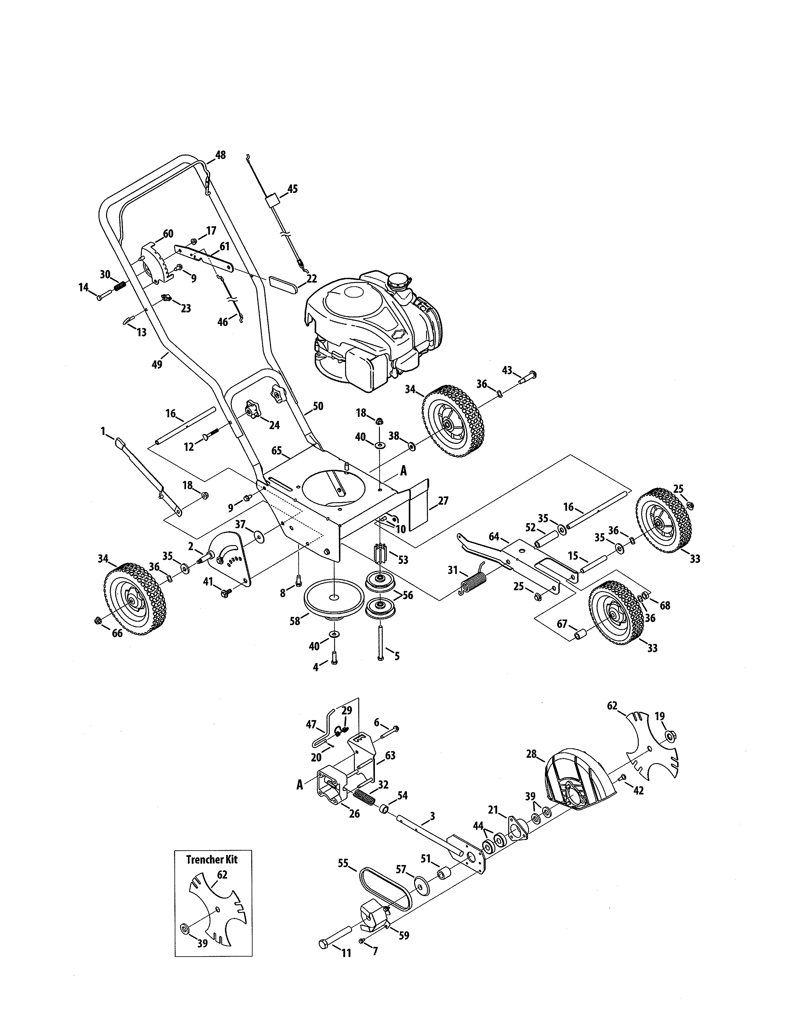 Page - 22 Official MTD 25B-554J799 lawn edger parts | Sears PartsDirect