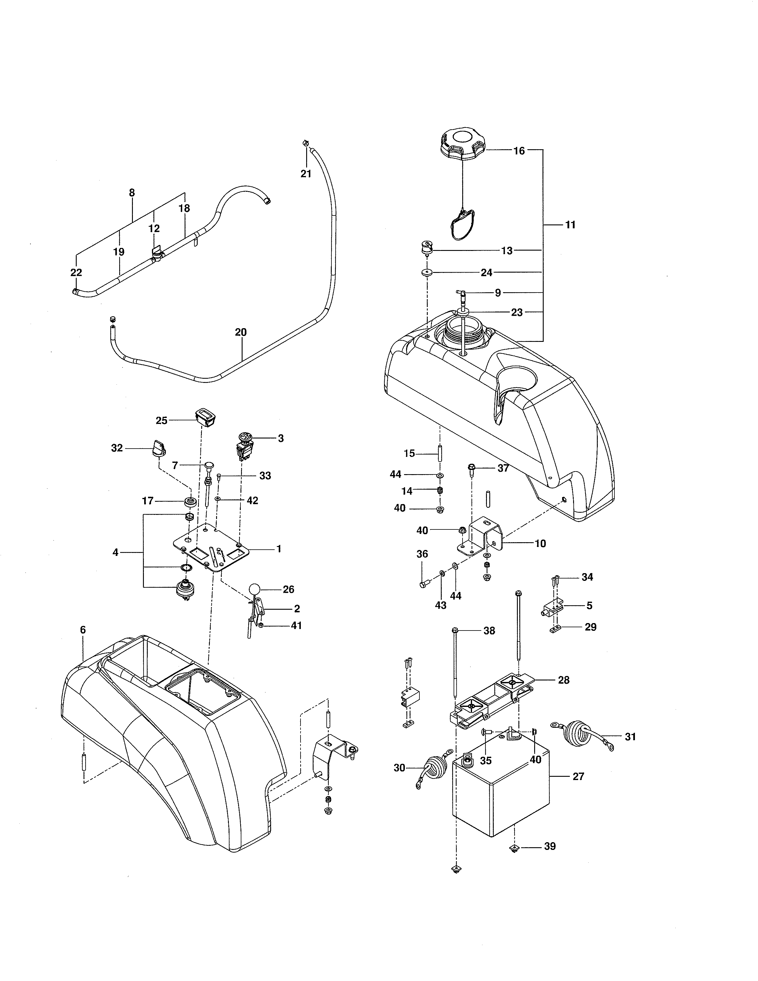 Official Craftsman 917204170 rear-engine riding mower parts | Sears ...