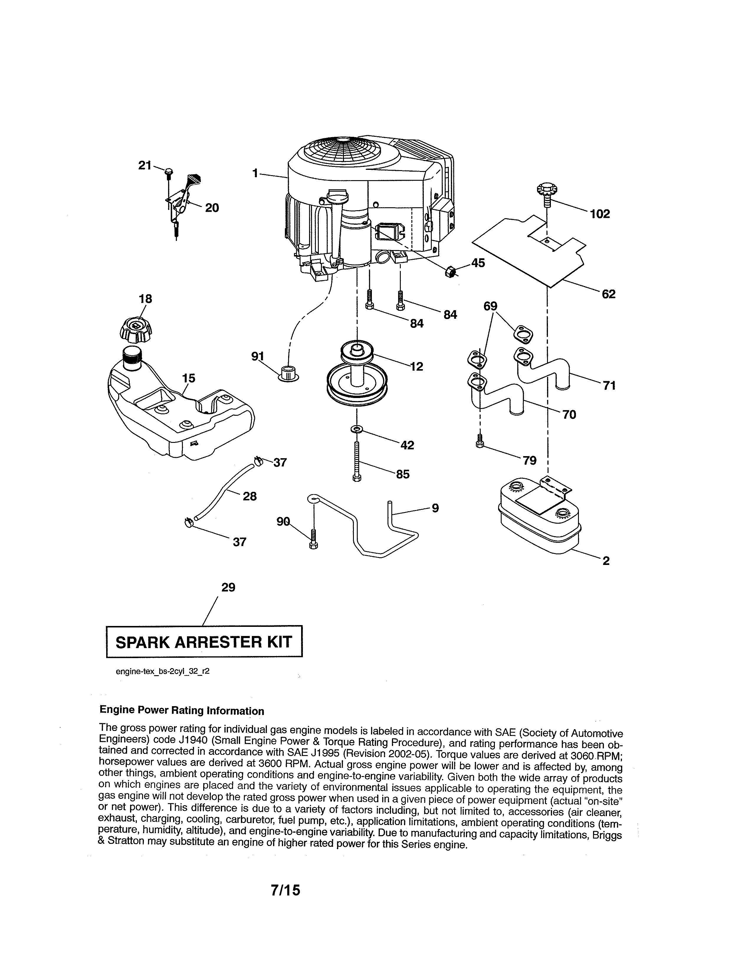 Page - 23 Official Craftsman 917254321 front-engine lawn tractor parts ...