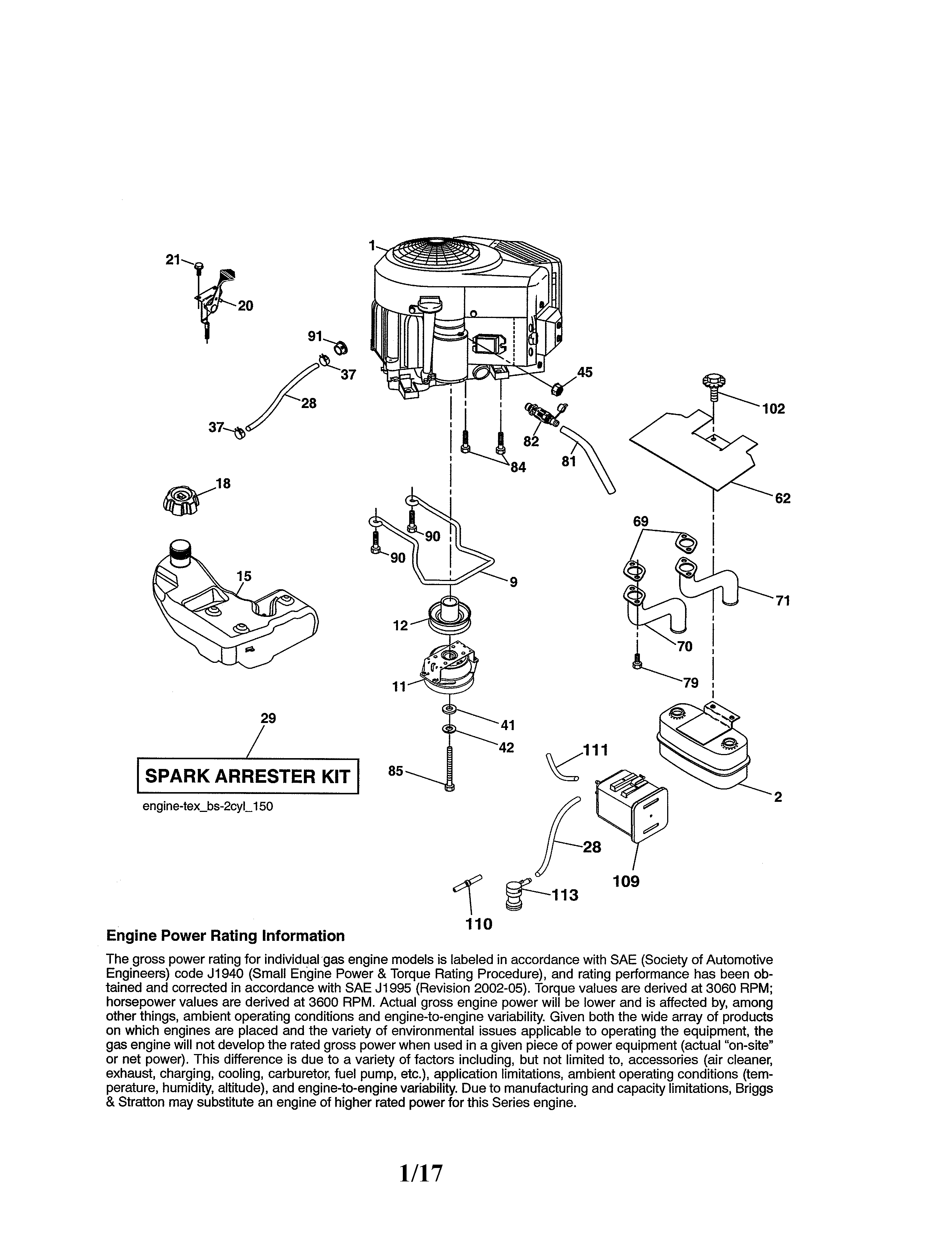Page - 49 Official Craftsman 917203921 front-engine lawn tractor parts ...