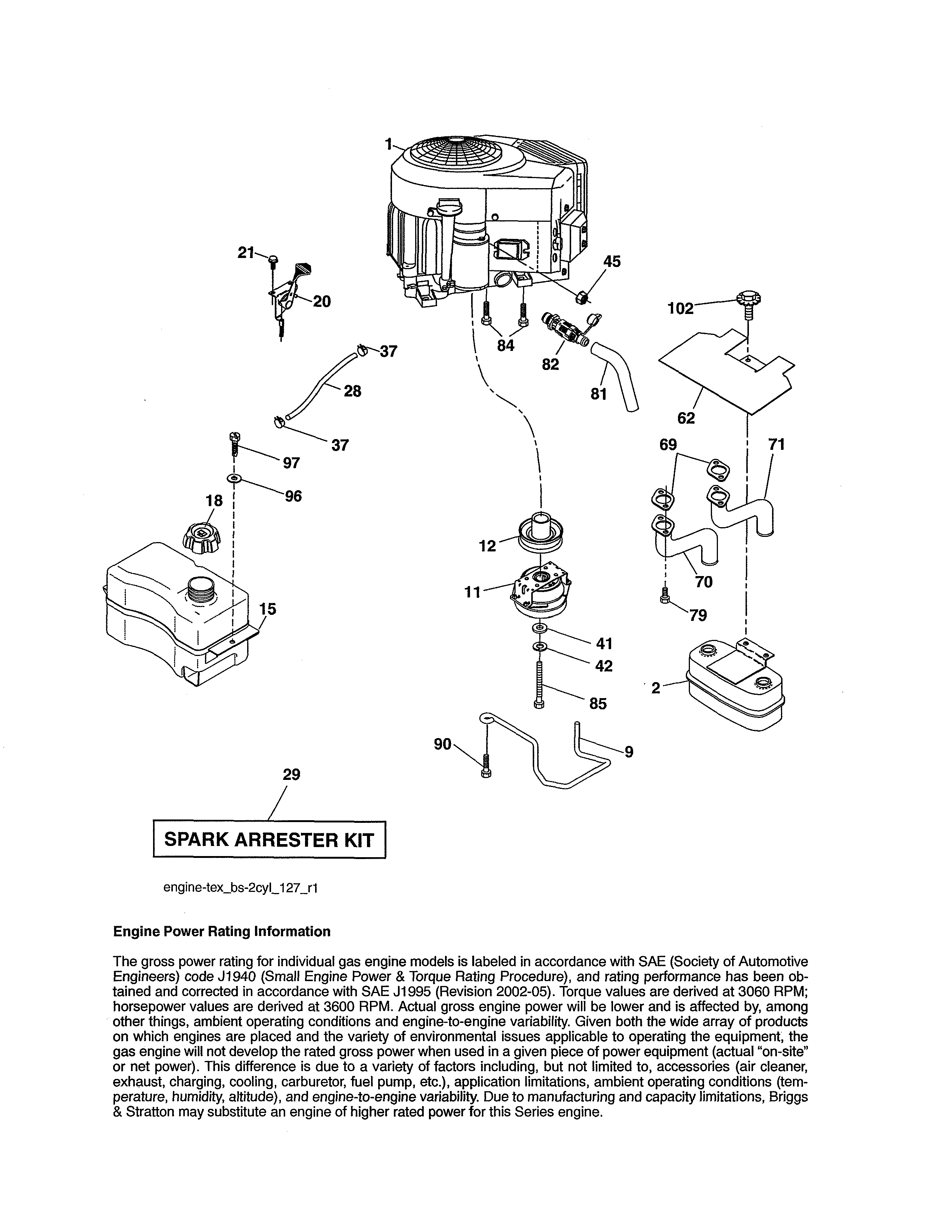 Page - 45 Official Craftsman 917990460 front-engine lawn tractor parts ...