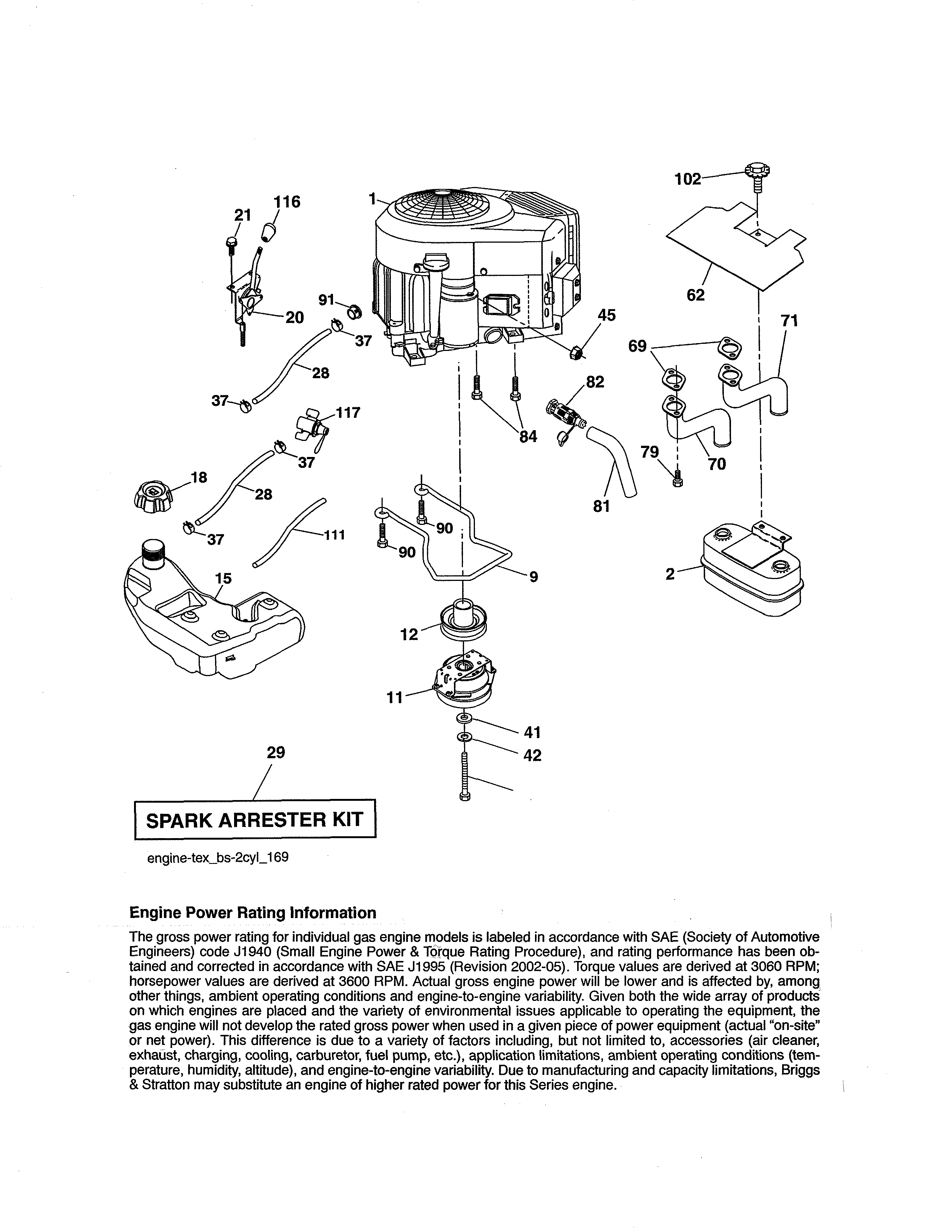 Page - 63 Craftsman 917204021 front-engine lawn tractor Parts ...