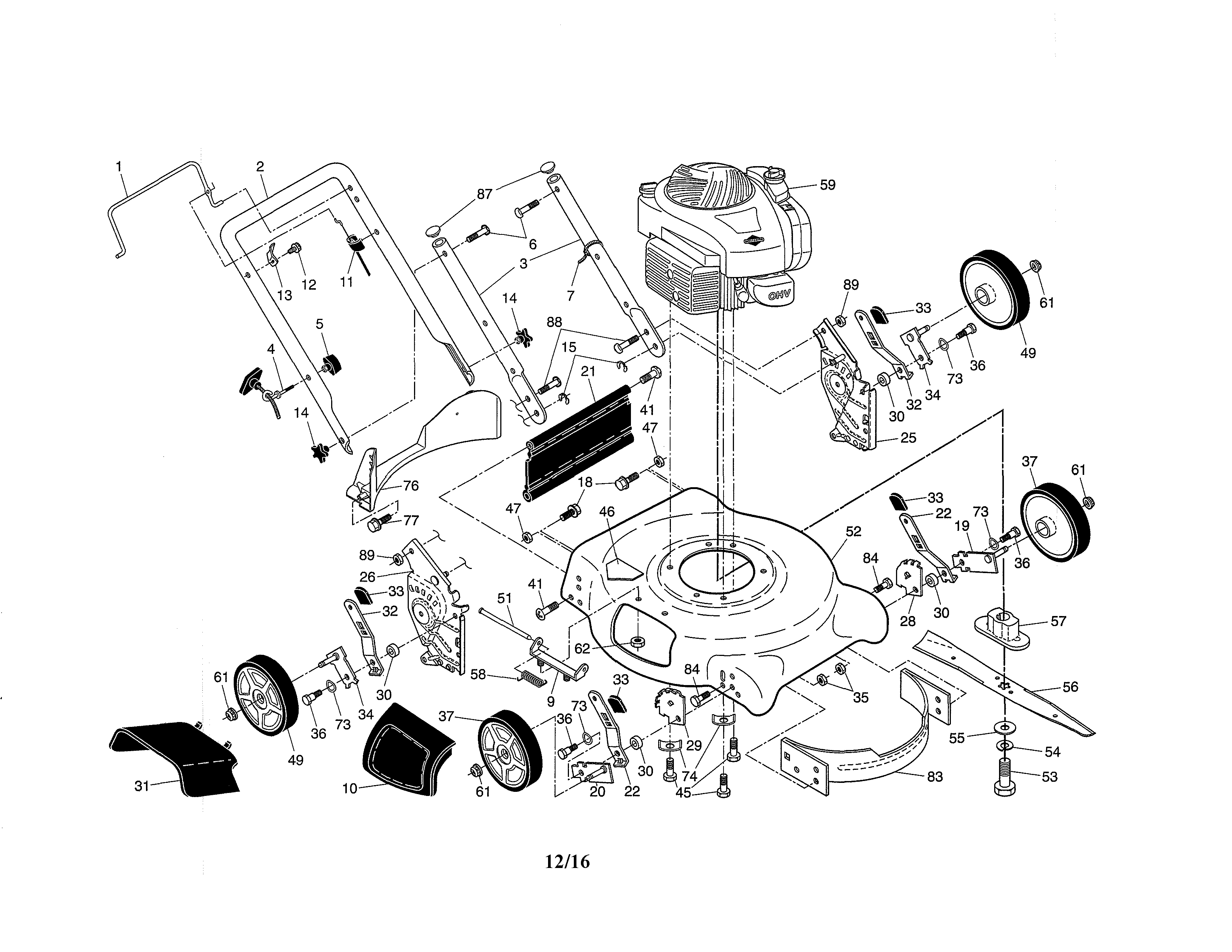 Page - 35 Craftsman 917372900 gas lawn mower Parts | Diagrams, Manuals ...