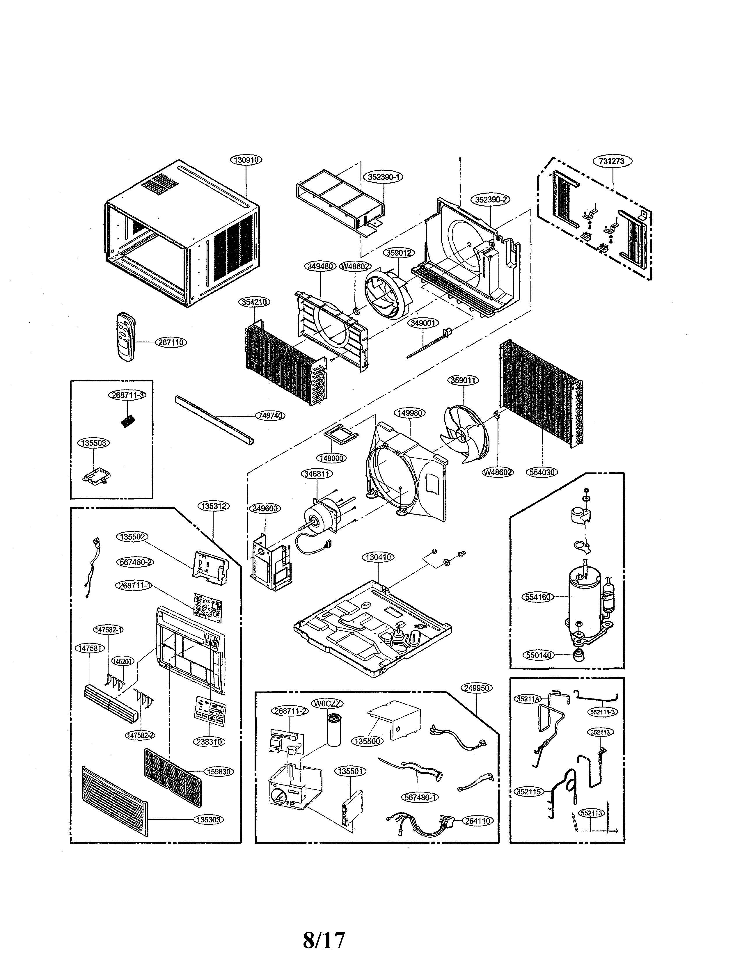Page - 7 Official Kenmore Elite 58077157710 room air conditioner parts ...