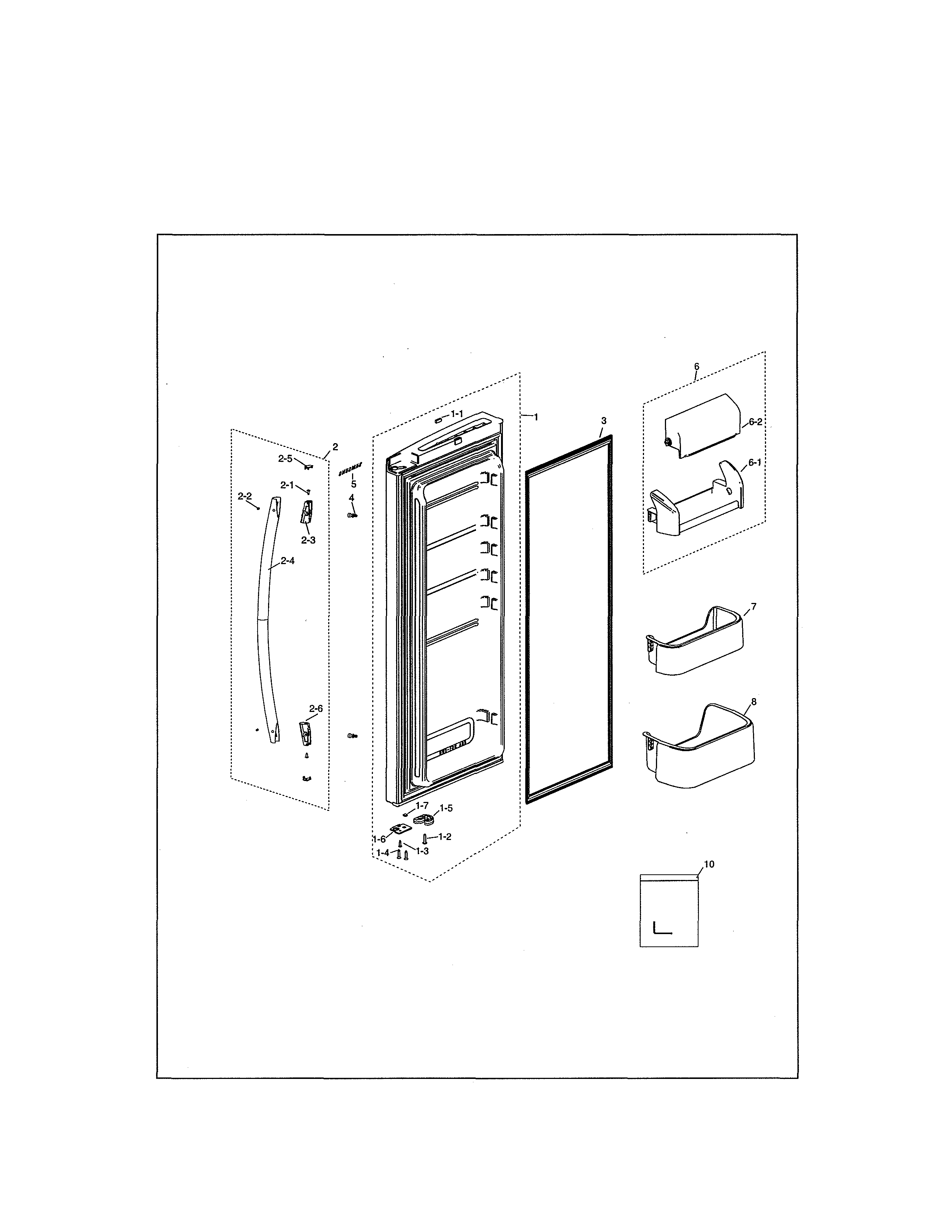 Official Samsung RF18HFENBSG/US-00 bottom-mount refrigerator parts ...