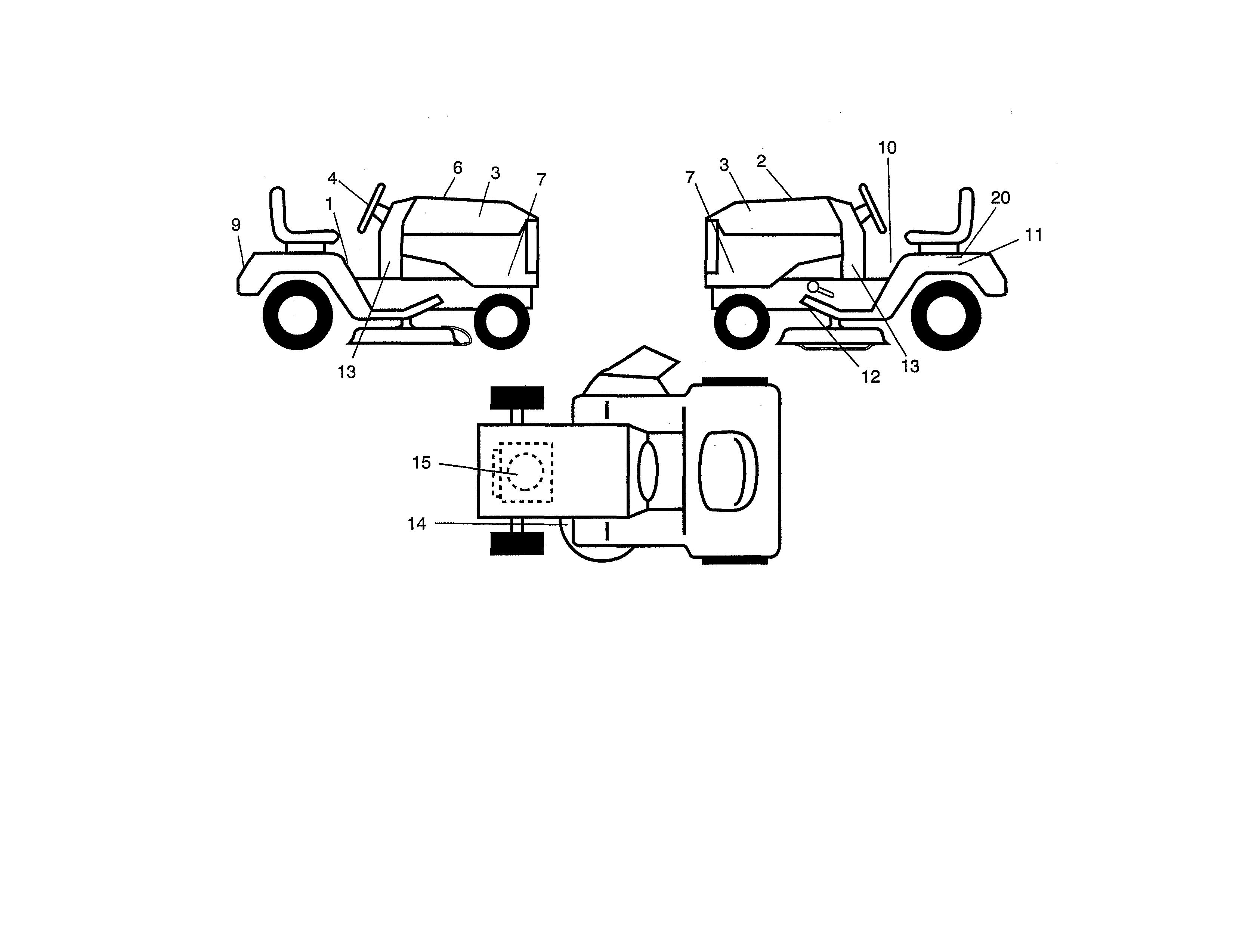 Official Craftsman 917276817 front-engine lawn tractor parts | Sears ...