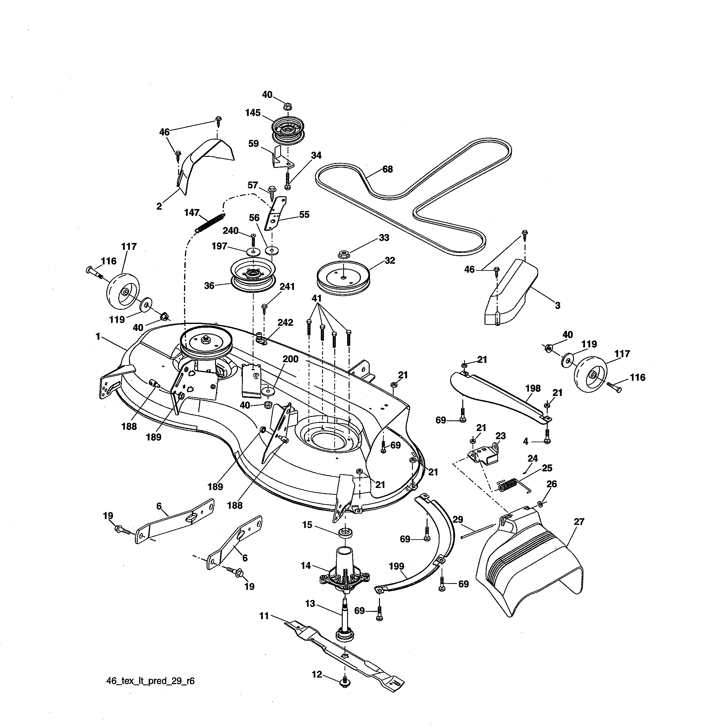 Official Craftsman 960420218 front-engine lawn tractor parts | Sears ...