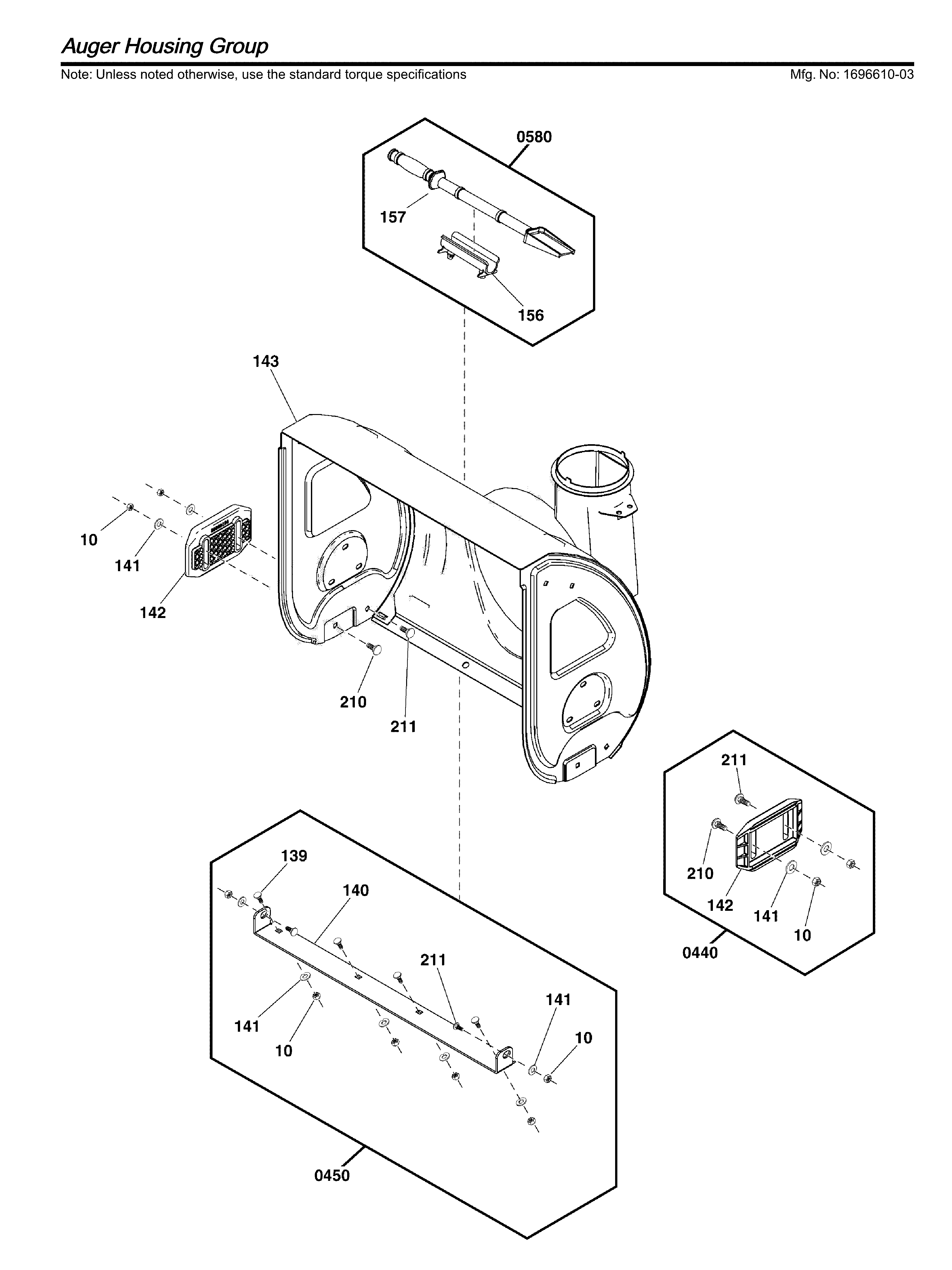 Official Briggs & Stratton 1696610-03 gas snowblower parts | Sears ...