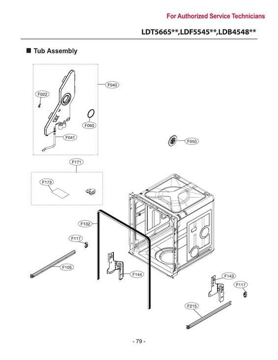 Official LG LDF5545SS/00 dishwasher parts | Sears PartsDirect