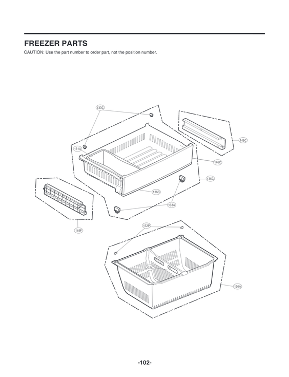 Official LG LFXS26596S/01 bottom-mount refrigerator parts | Sears ...