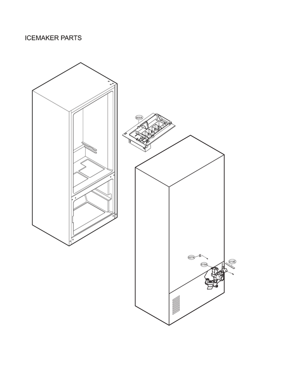 Official LG LRFCS25D3S/00 bottom-mount refrigerator parts | Sears ...