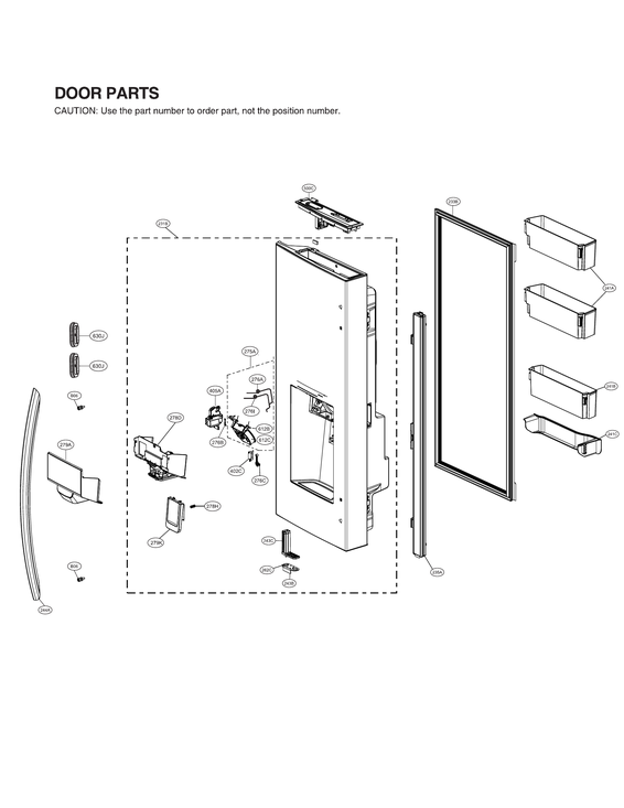 Official LG LRFXC2416S/00 bottom-mount refrigerator parts | Sears ...