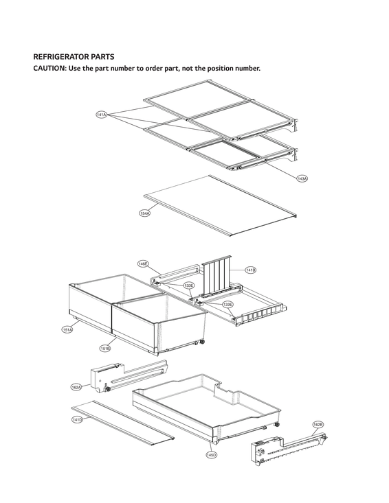 Official LG SRFVC2406S/00 bottom-mount refrigerator parts | Sears ...