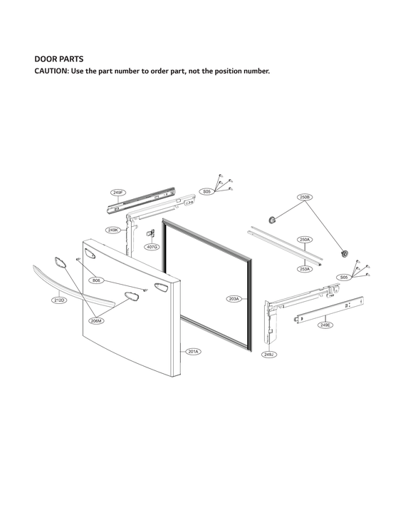 Official LG SRFVC2406S/00 bottom-mount refrigerator parts | Sears ...