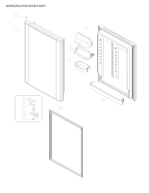 Official Criterion CTMR182WD1S top-mount refrigerator parts | Sears ...