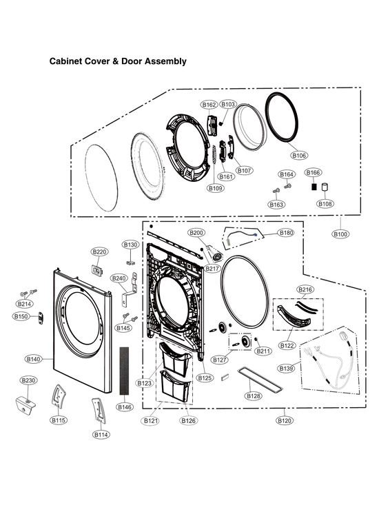 Official LG DLHC1455W/00 dryer parts | Sears PartsDirect